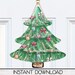 Christmas Tree Door Sign PNG Digital Download for - Etsy