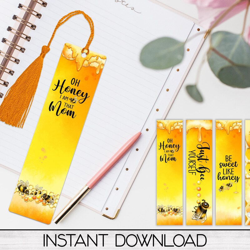 Printable Bee Book Marks - Etsy