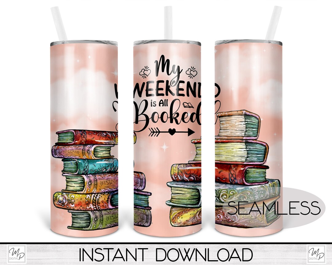 Librarian Book Reader PNG Design for Sublimation of 20oz Skinny ...