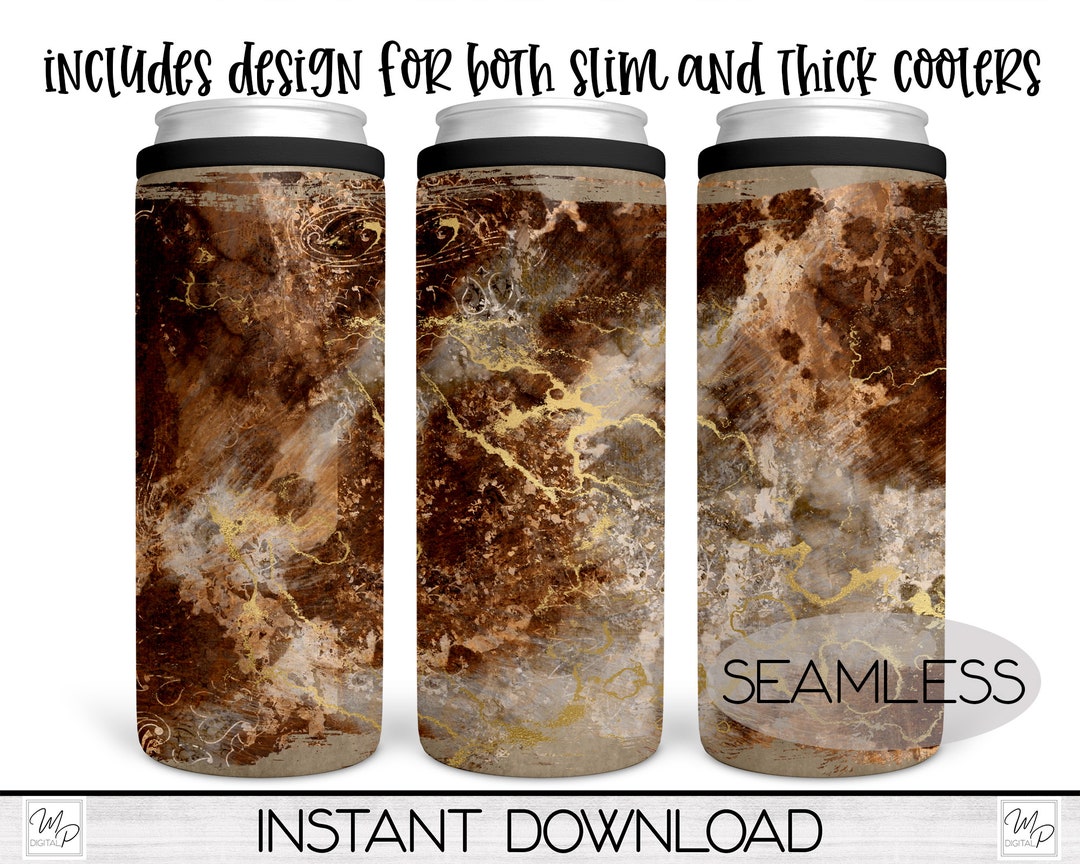 Can Cooler PNG Design for Slim & Thick Duozie Wrap, Seamless Waterslide ...