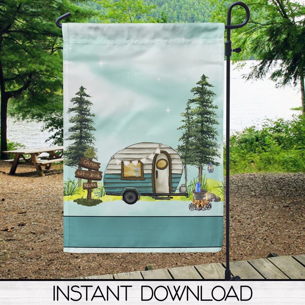 Camping Flag - Etsy