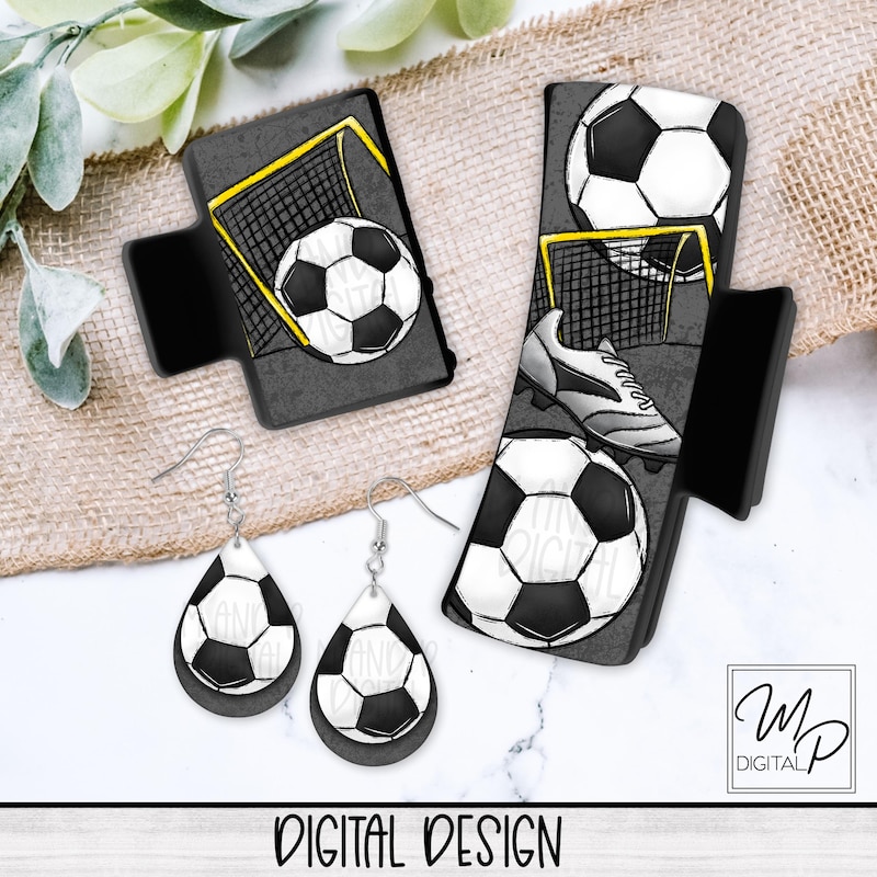 Soccer Hair Clip File - Etsy
