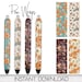 Fall Epoxy Pen Wrap PNG Design Digital Download, Autumn Pumpkins Ink ...