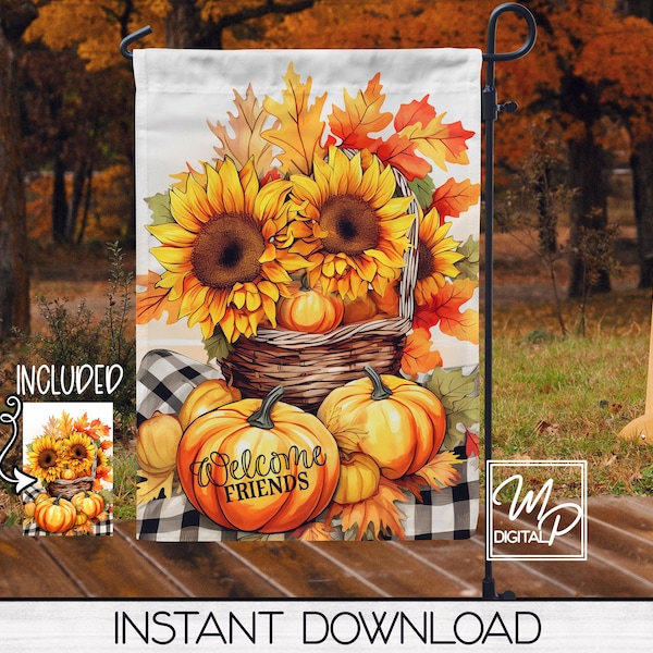 Fall Garden Flag - Etsy