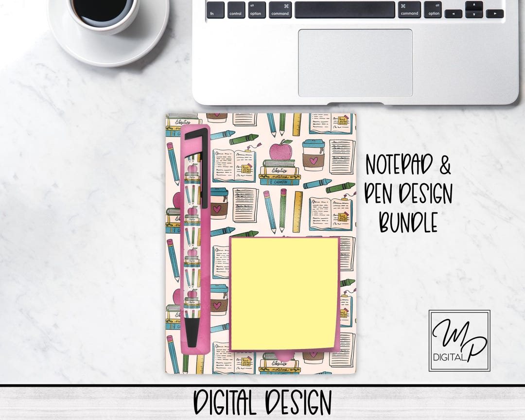 Teacher Notepad Holder PNG Sublimation Design, Digital Download, Sticky ...
