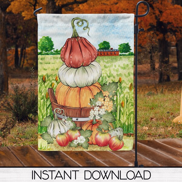 Fall Garden Flag - Etsy