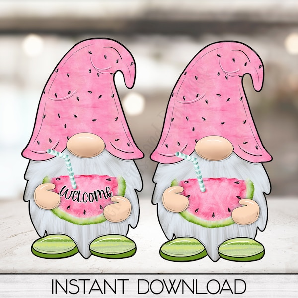Watermelon Gnome - Etsy