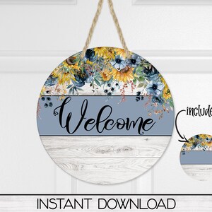 Round Door Sign - Etsy