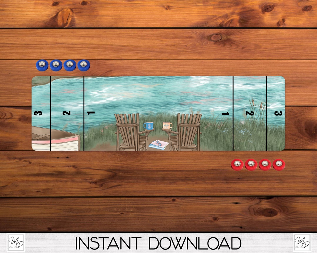 Lake Shuffleboard PNG Sublimation Design, Digital Download, PNG Design ...