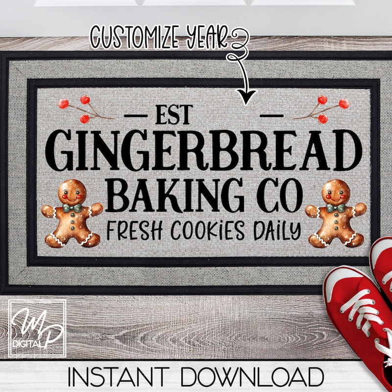 Gingerbread Man Door Decor - Etsy