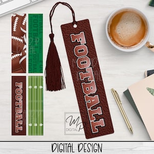Football Bookmark PNG for Sublimation, Bookmark Sublimation Design ...