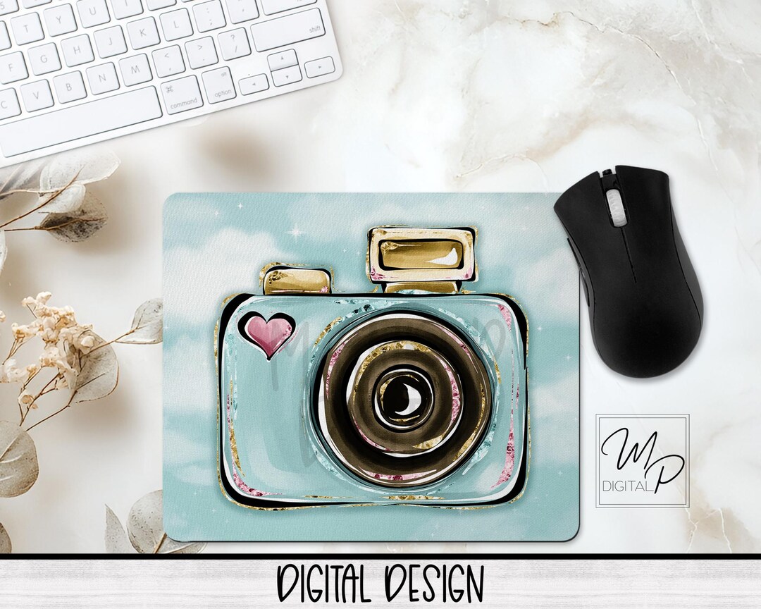 Camera Mouse Pad PNG for Sublimation Digital Download, Photographer ...