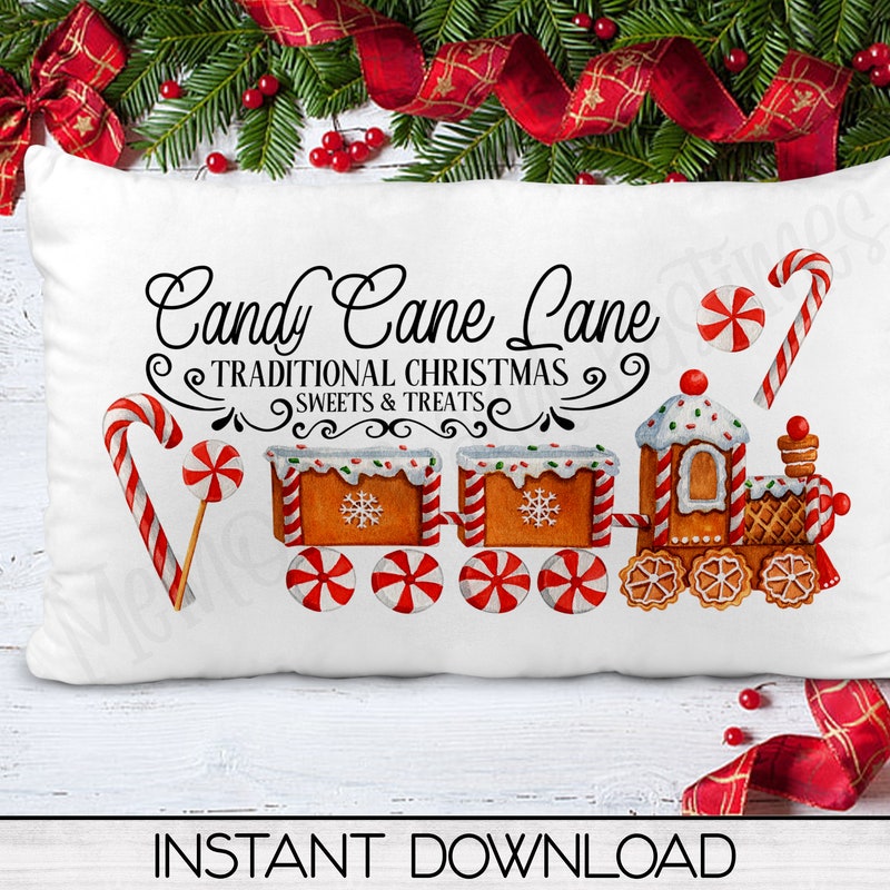 Candy Cane Train Decor - Etsy