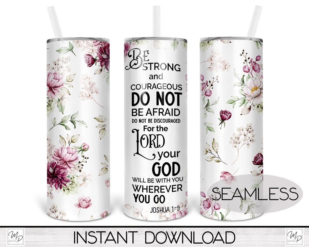 Christian Bible Verse Sublimation Designs Downloads, Seamless Skinny ...
