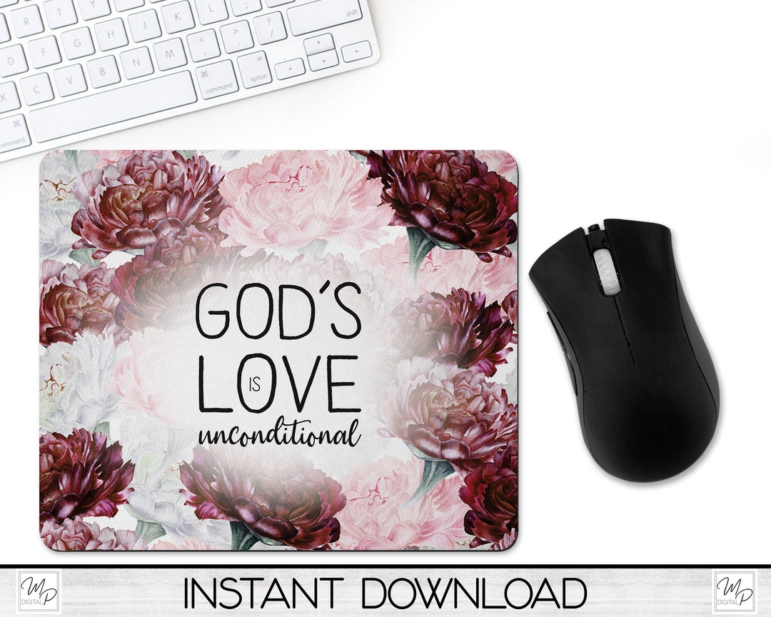 Christian Inspirational Mouse Pad PNG for Sublimation Digital Download ...