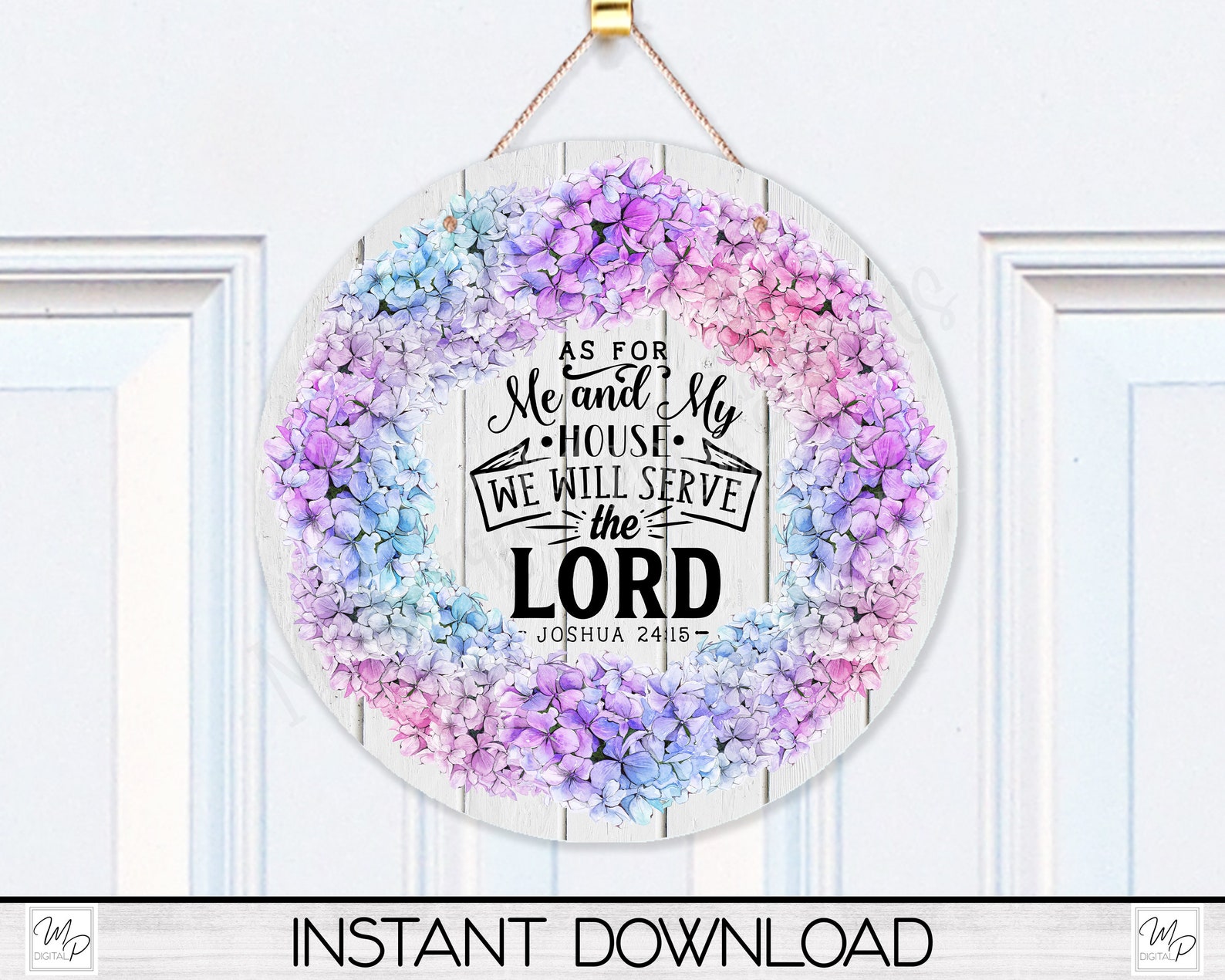 Bible Verse Welcome Door Sign PNG Digital Download for - Etsy