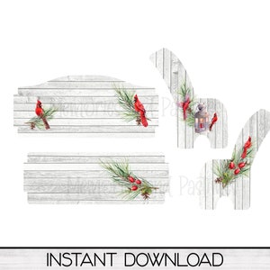 Cardinal Bench PNG for Sublimation, Sublimation Design for Tiered Tray ...