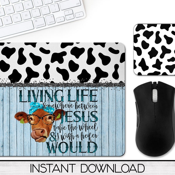 Highland Cow Mouse Pad Png - Etsy