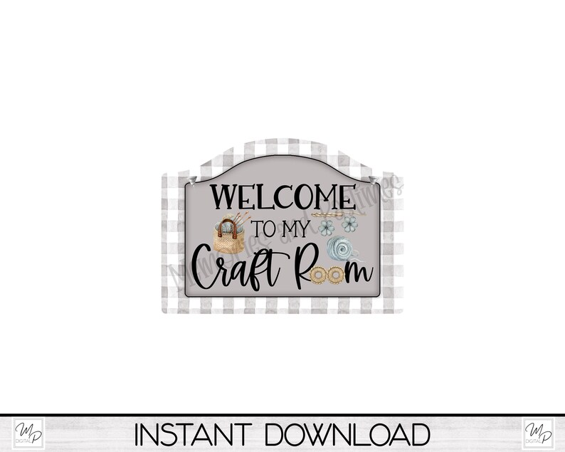 Crafter Round Top Sign PNG Design for Sublimation Welcome to - Etsy