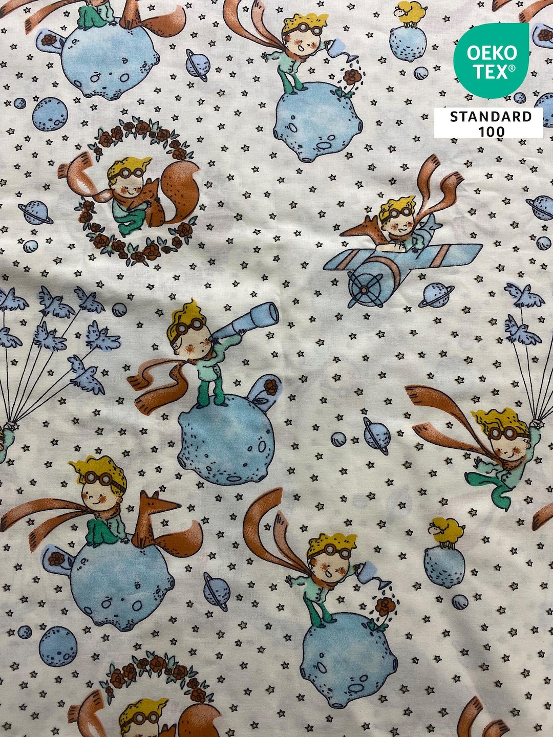 The Little Prince Cotton Fabric: OEKO-TEX Certified Poplin for Sewing ...