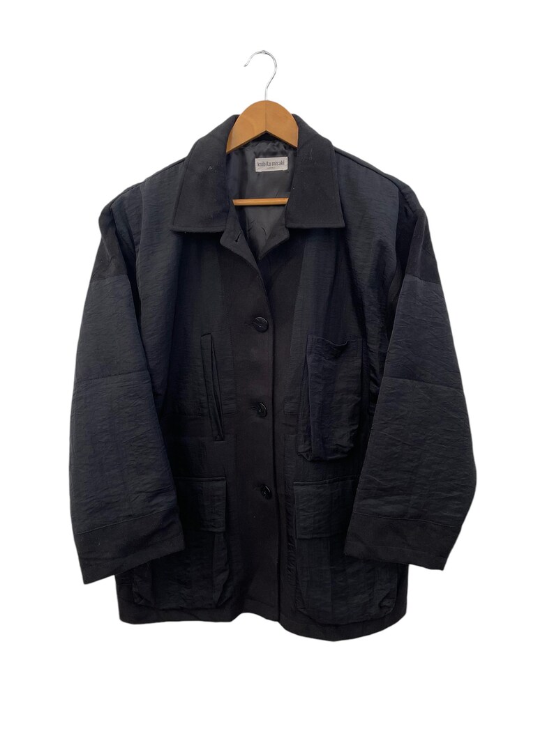 Vintage Japanese Koibito Misaki Japan Black Overcoat Jacket R8 - Etsy