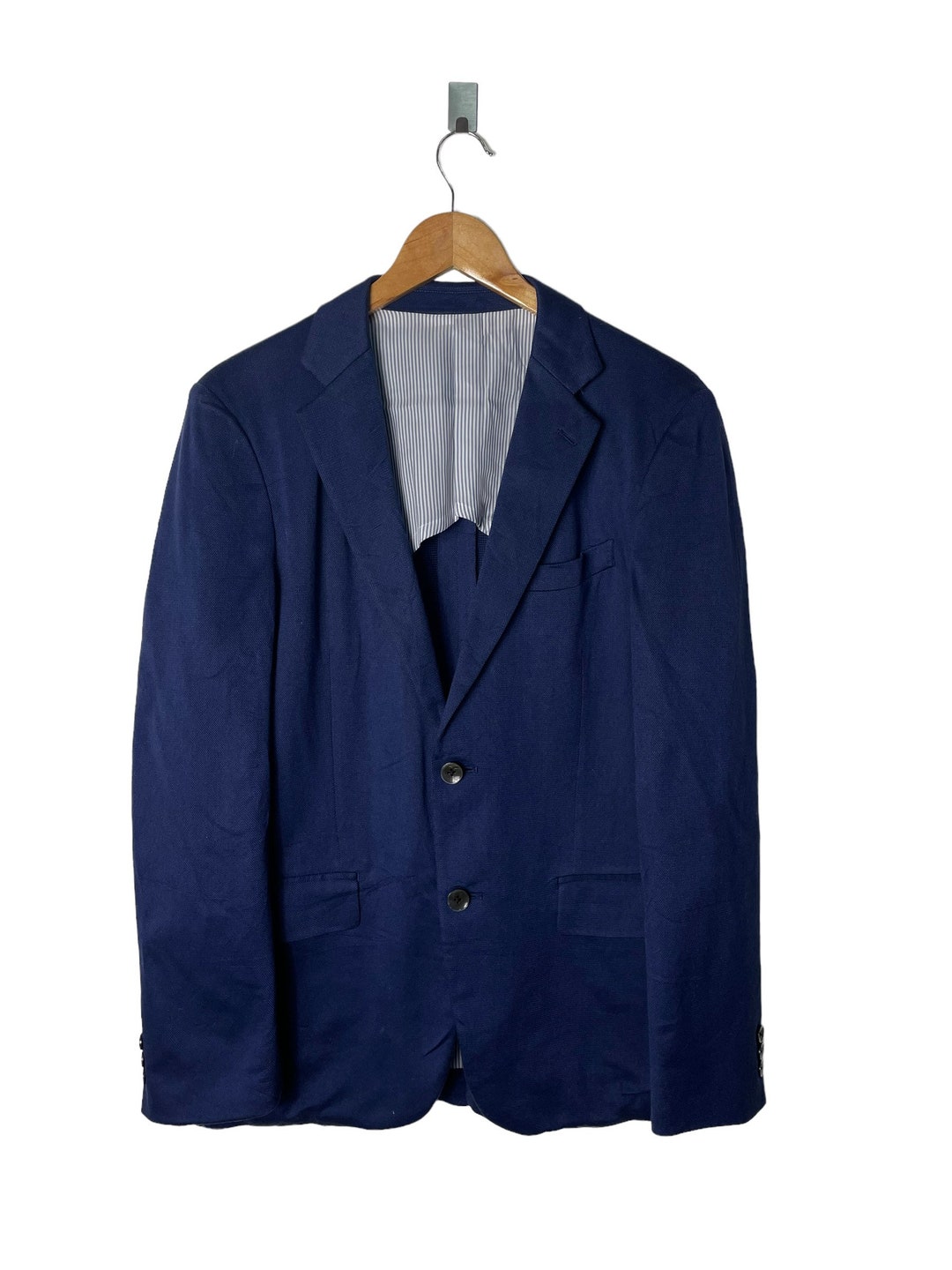 Japanese Japanese, Blue Indigo, Blazer Linen Material Jepun Streetwear ...