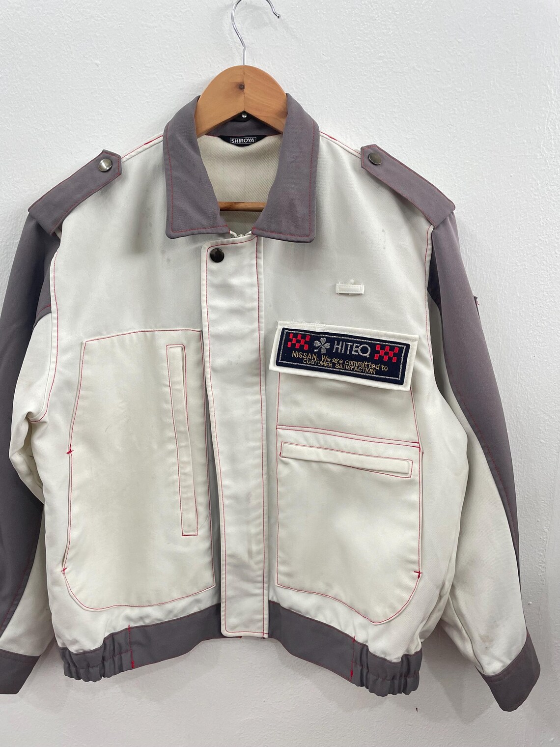 Vintage Nissan Jacket Japan JDM Automotive Work Jacket Japan Car Nissan ...
