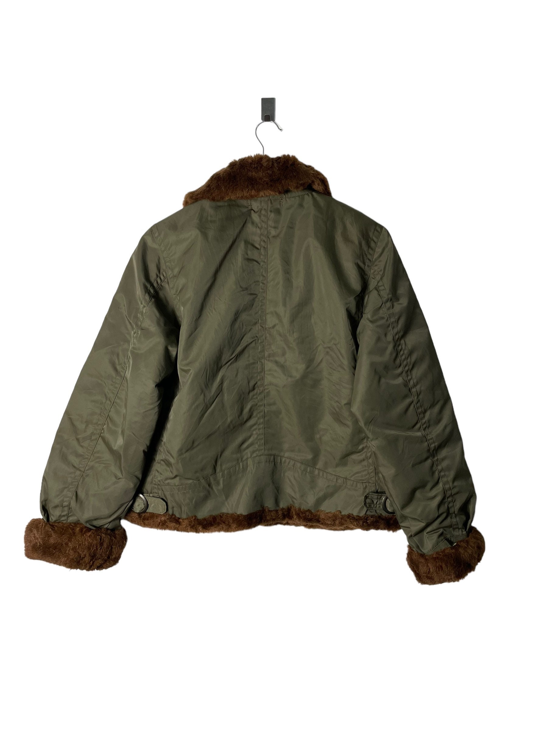 Vintage Japanese Bomber Flight Military Style Jacket Faux Fur - Etsy