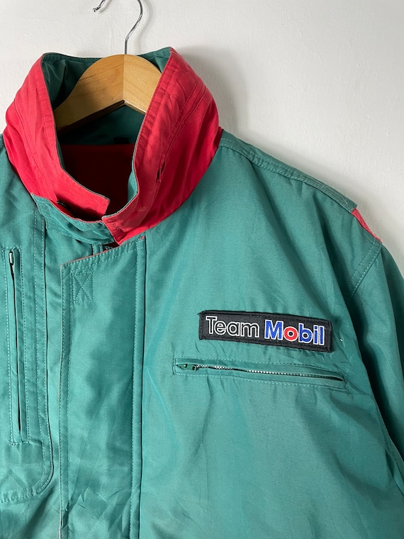 Vintage Team Mobil Jacket Racing Formula One Sport Sp… - Gem