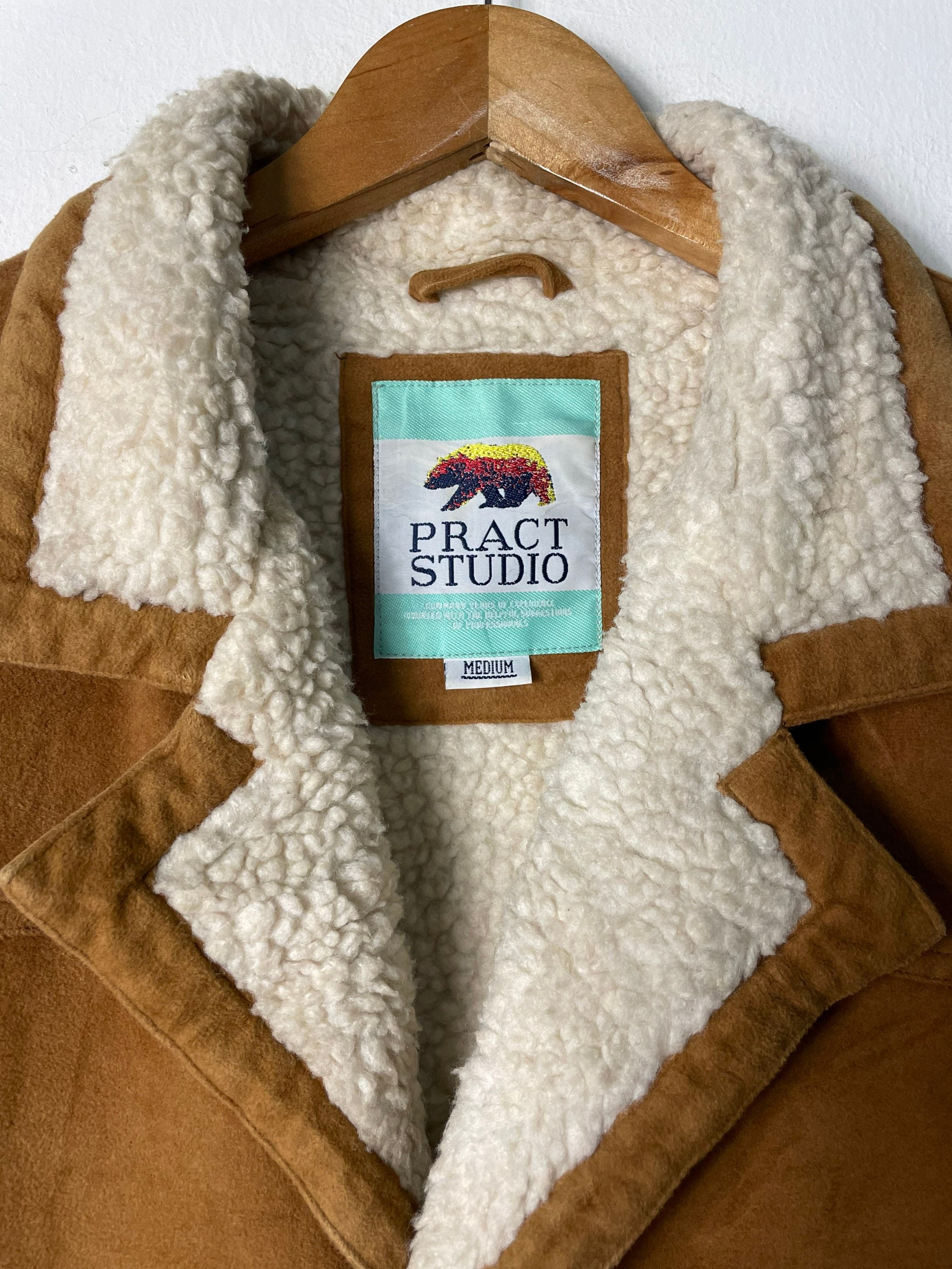 Vintage Pract Studio Japan Sherpa Jacket Winter Wear Japan Streetwear ...