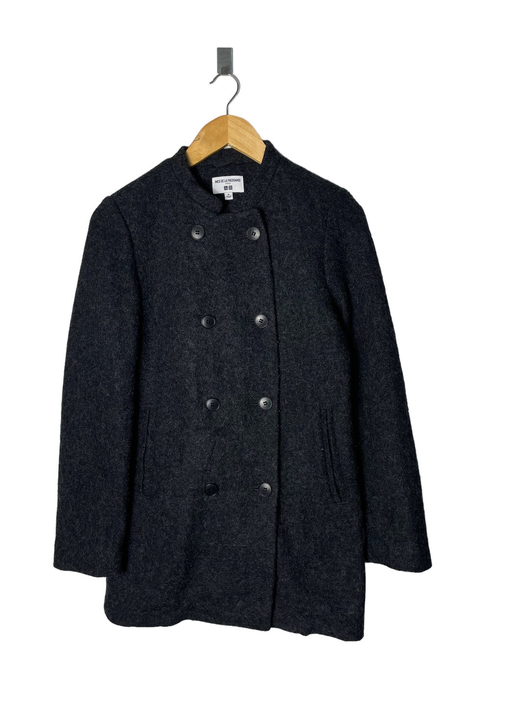Inès De La Fressange X Uniqlo Wool Overcoat Womens Overcoat - Etsy