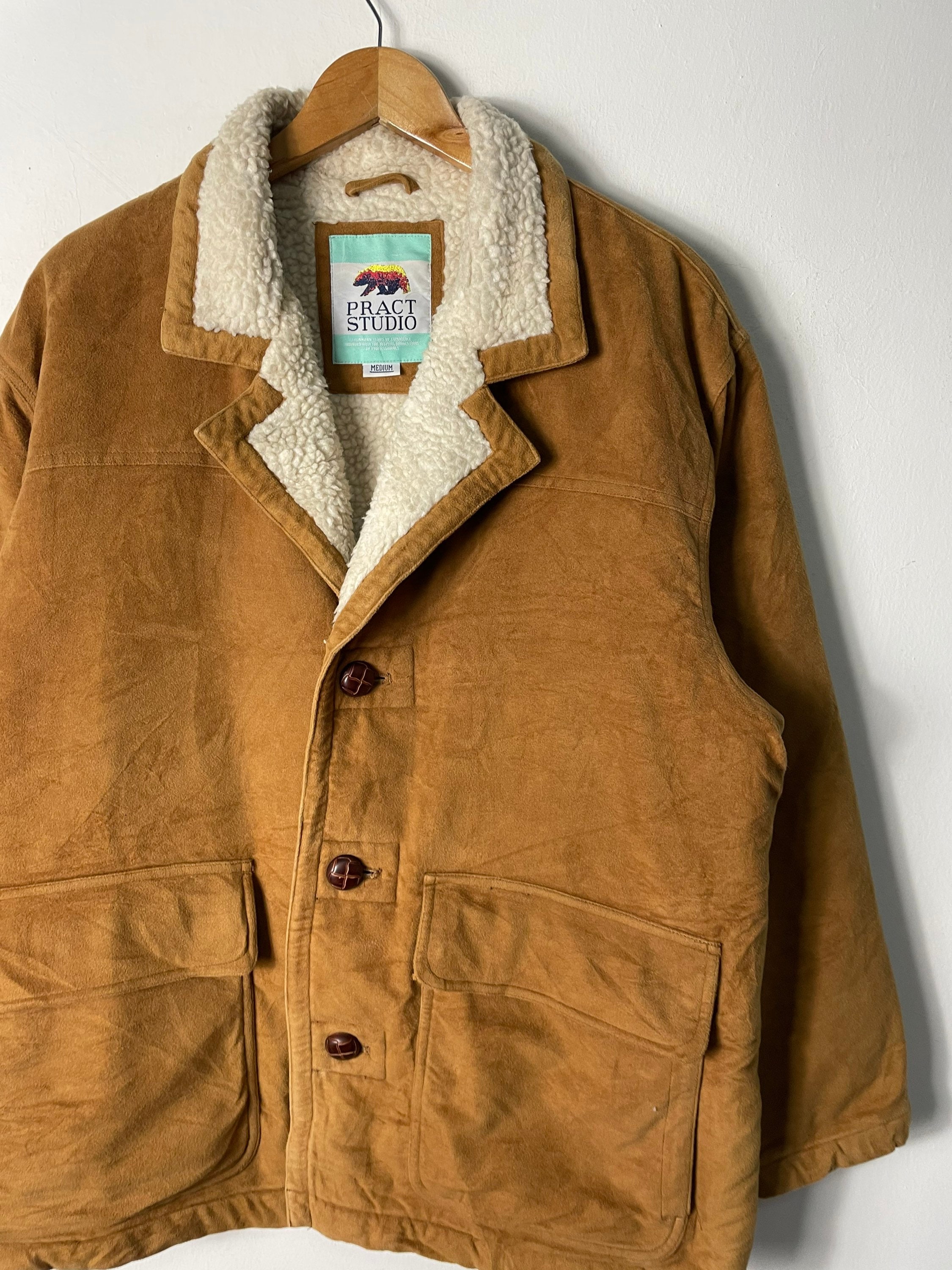 Vintage Pract Studio Japan Sherpa Jacket Winter Wear Japan Streetwear ...