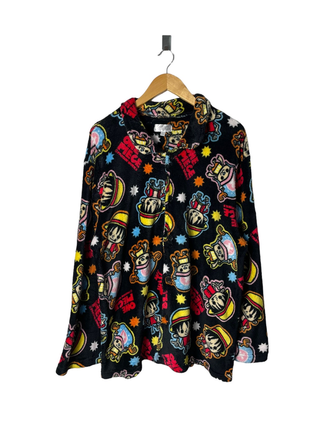 Vintage One Piece Fluffy Allover Printed Monkey D Luffy - Etsy