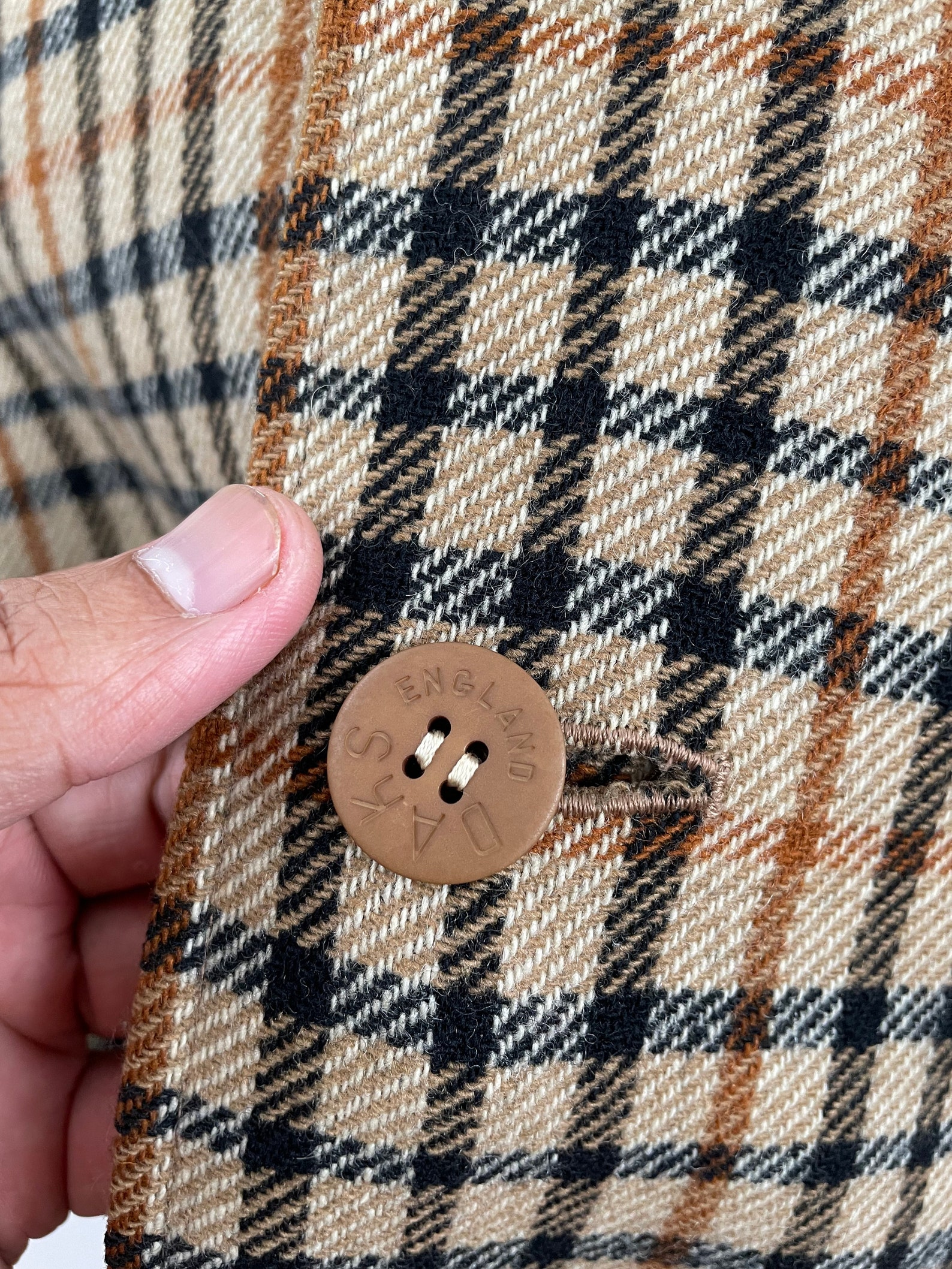 Vintage Daks London Reversible Wool Checkered Coat Jacket - Etsy