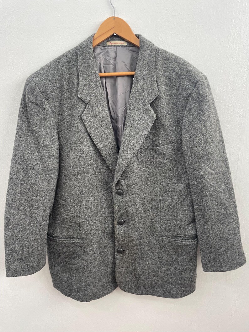 Vintage Japanese Papas X Harris Tweed Wool Tweed Blazer Coat - Etsy