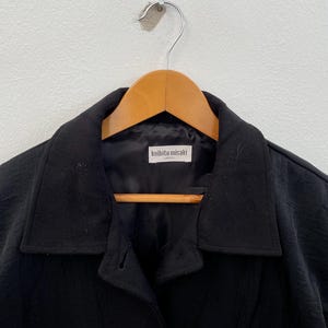 Vintage Japanese Koibito Misaki Japan Black Overcoat Jacket R8 - Etsy
