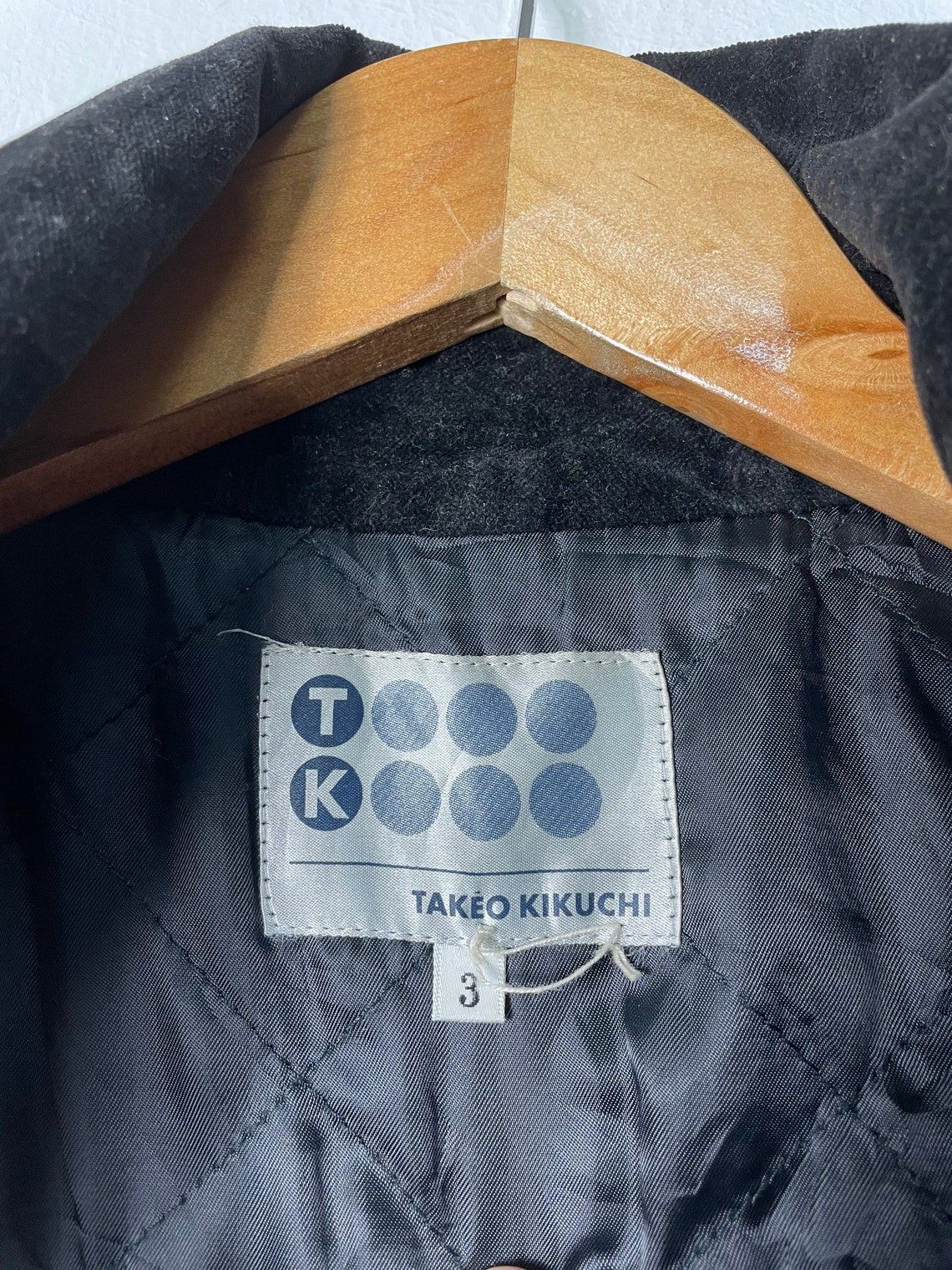 Takeo Kikuchi Japan Designer Velvet Coat Double Collar Jacket ...