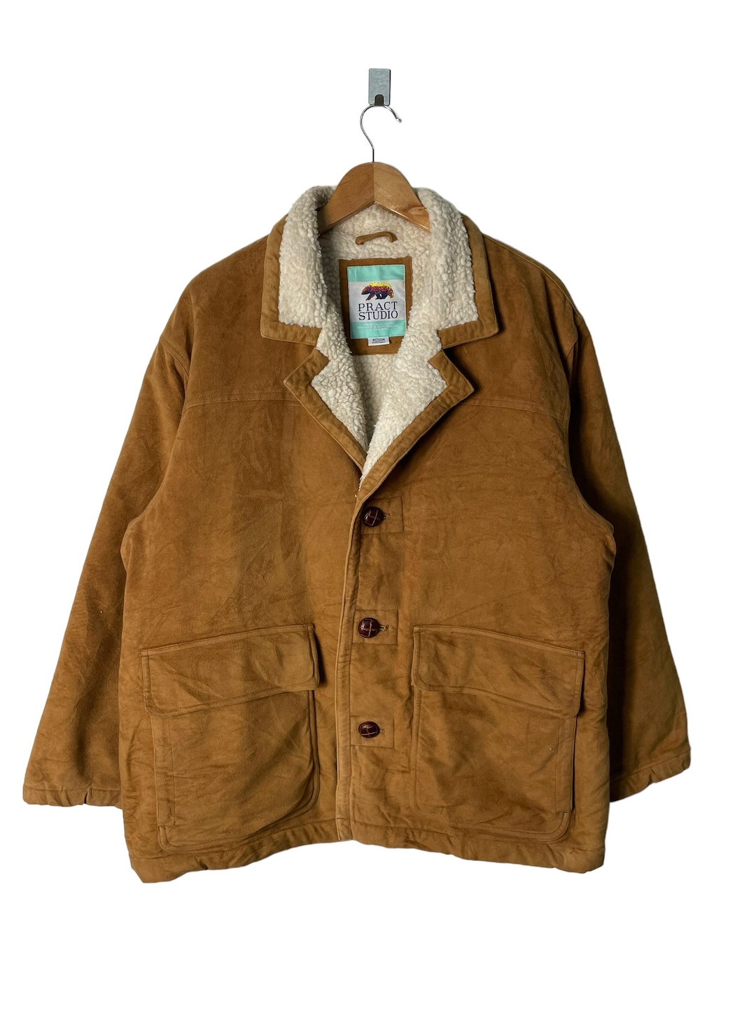 Vintage Pract Studio Sherpa Corduroy Jacket - Japan Streetwear - Etsy