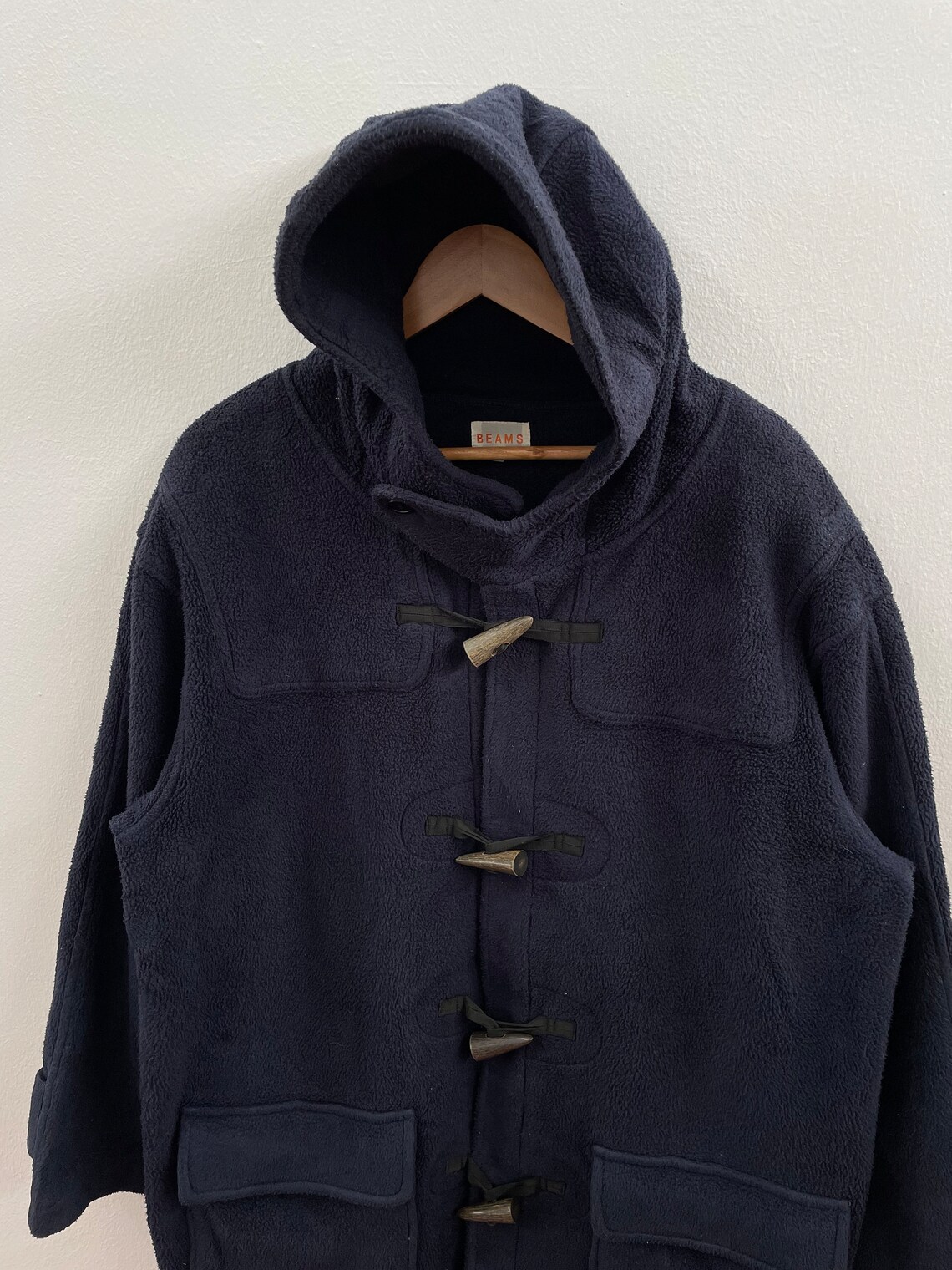 Beams Plus Japan Wool Fleece Hoodie Duffle Coat Overcoat Winter Coat - Etsy