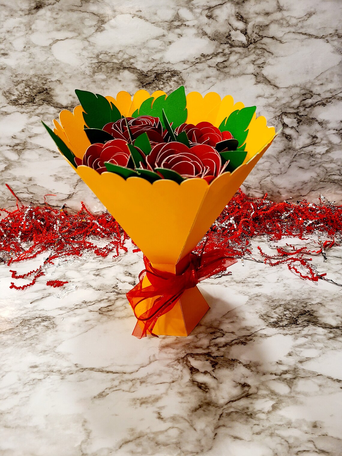 Flower Paper Bouquet Vase - Etsy