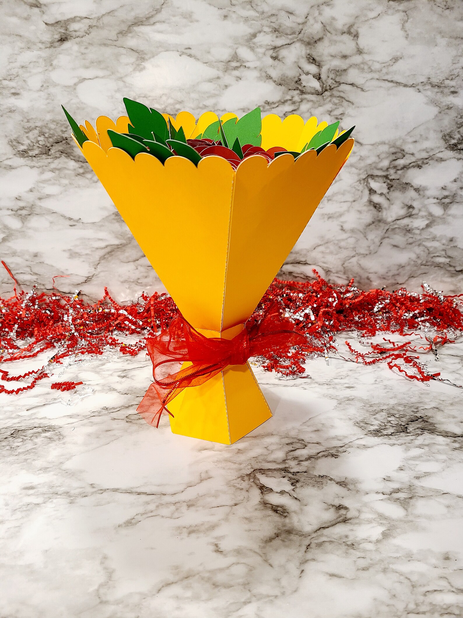 Flower Paper Bouquet Vase - Etsy