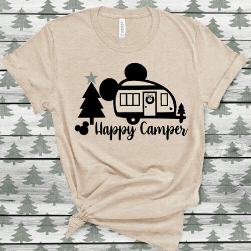 SVG DXF PNG Pdf Happy Camper Mickey - Etsy