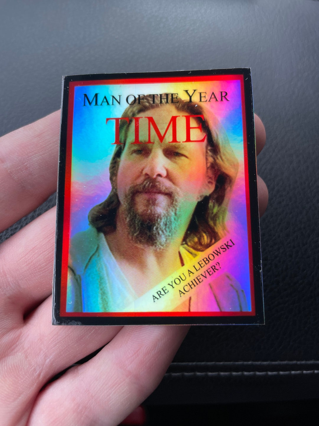 Big Lebowski Achiever Holographic Time Magazine Laptop Sticker - Etsy