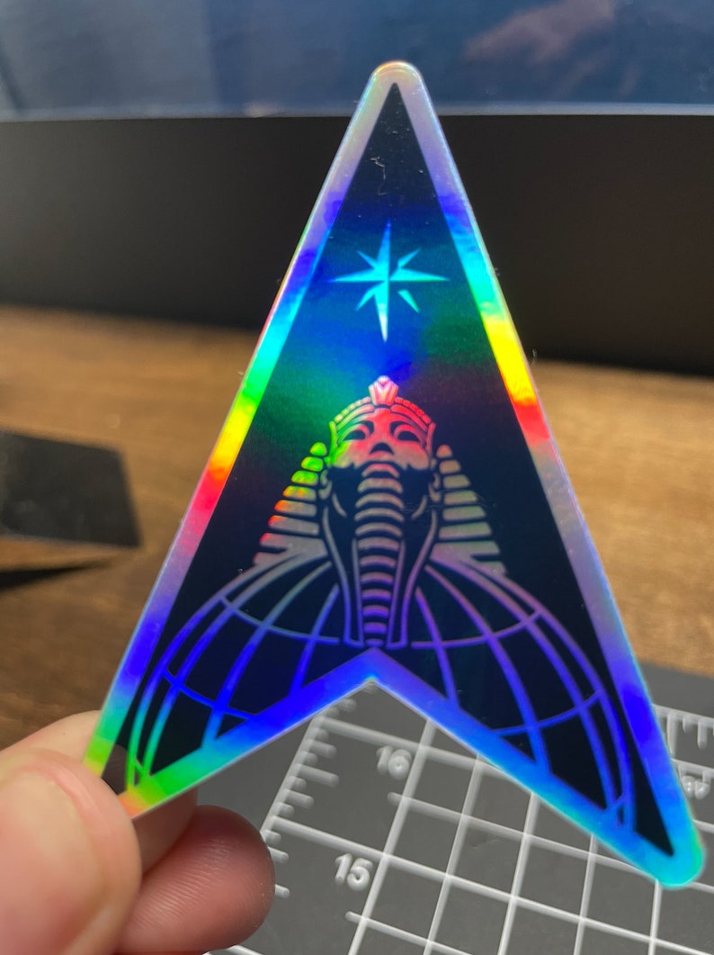 Space Force Delta 18 Holographic Laptop Sticker - Etsy