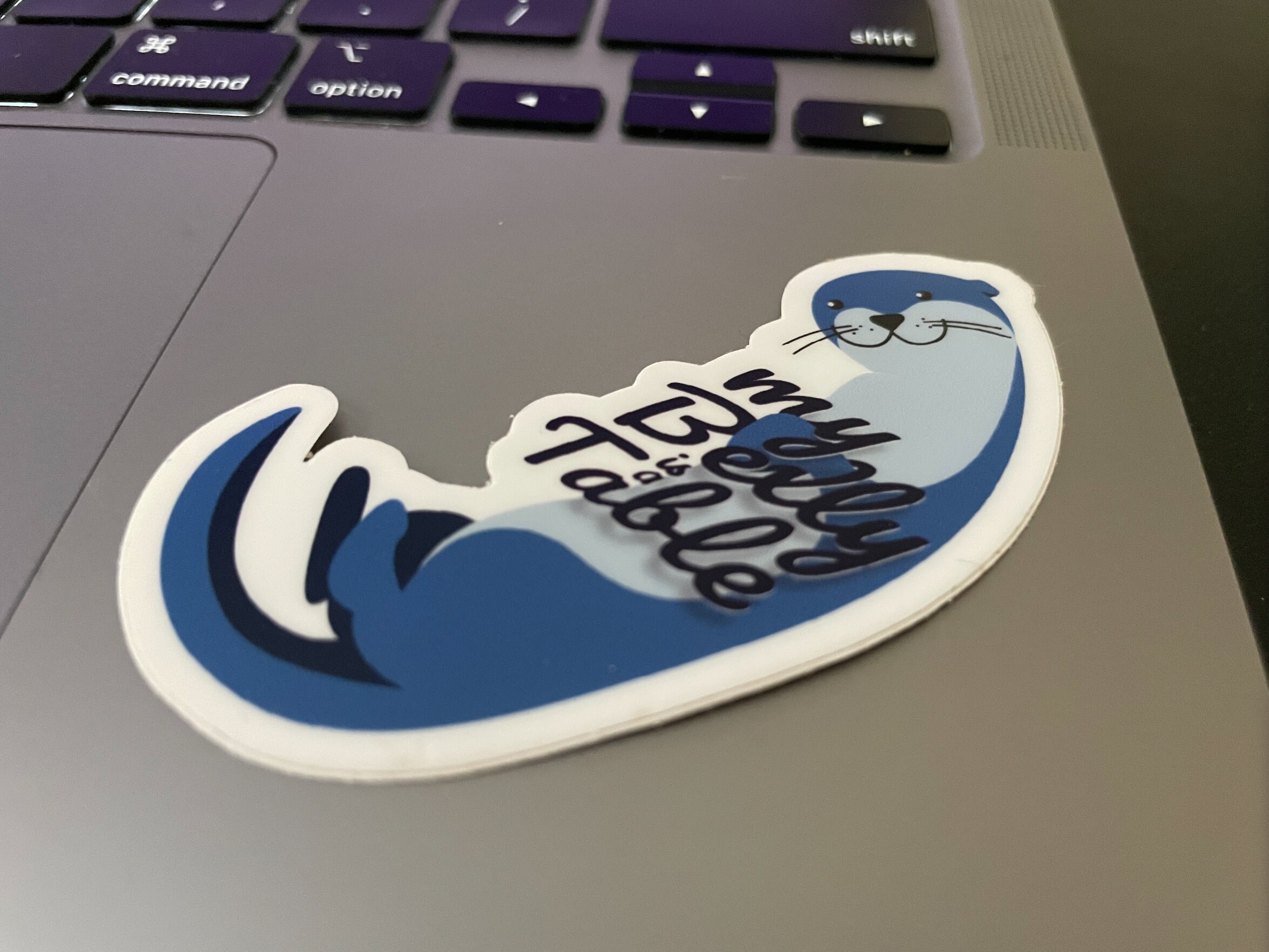 Aesop Rock Inspired "my Belly is A Table" - Laptop Otter Sticker - Etsy