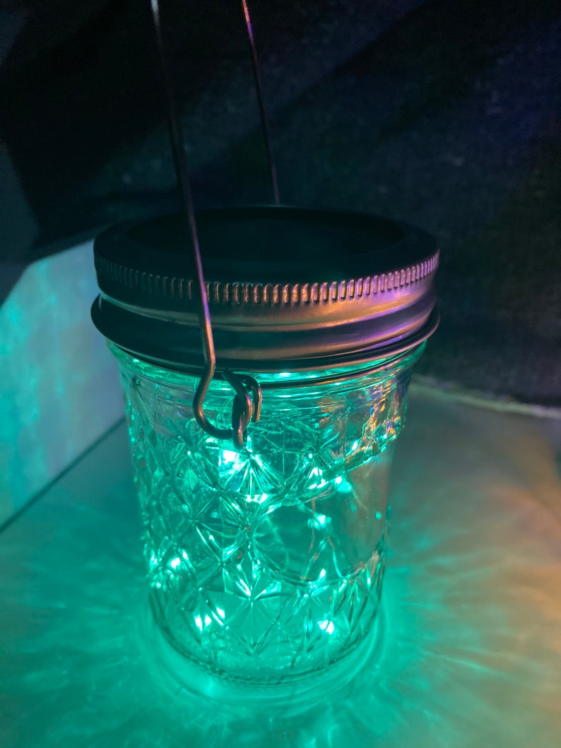 Solar Multi Color Hanging Jars Solar Mason Jar Solar Lights - Etsy