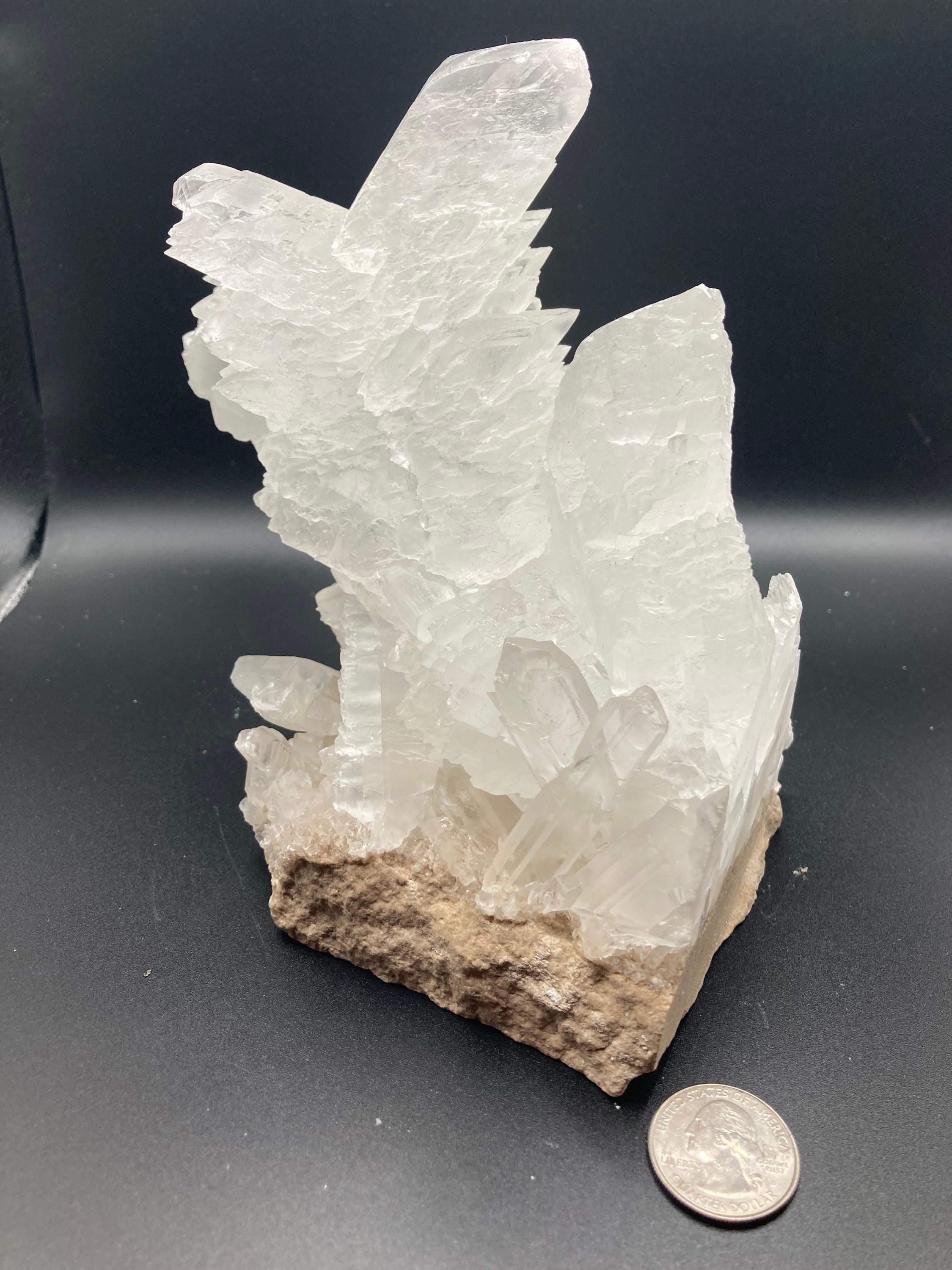 Selenite Crystal Tower Selenite Clear Crystal Clear Mineral Specimen ...