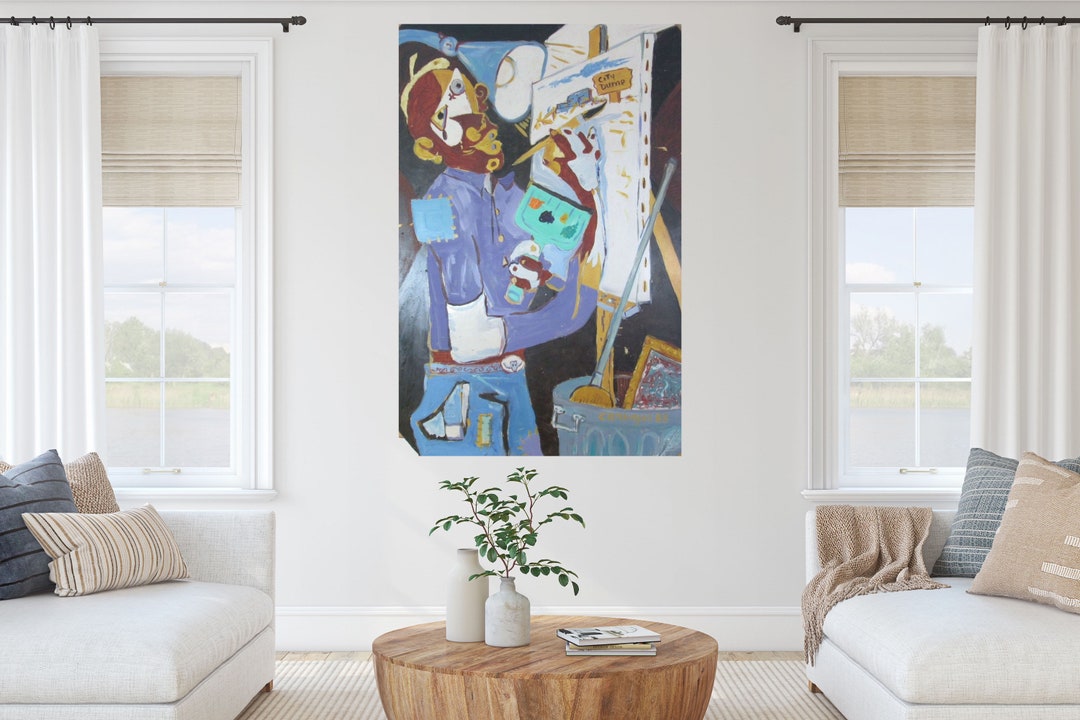 Picasso Style Art Print Small Gift Art Wall Hanging - Etsy
