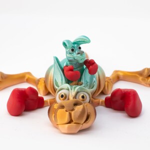 Cute Boxing Kangaroo and a Joey Fidget Toy Flexi Factory - Etsy