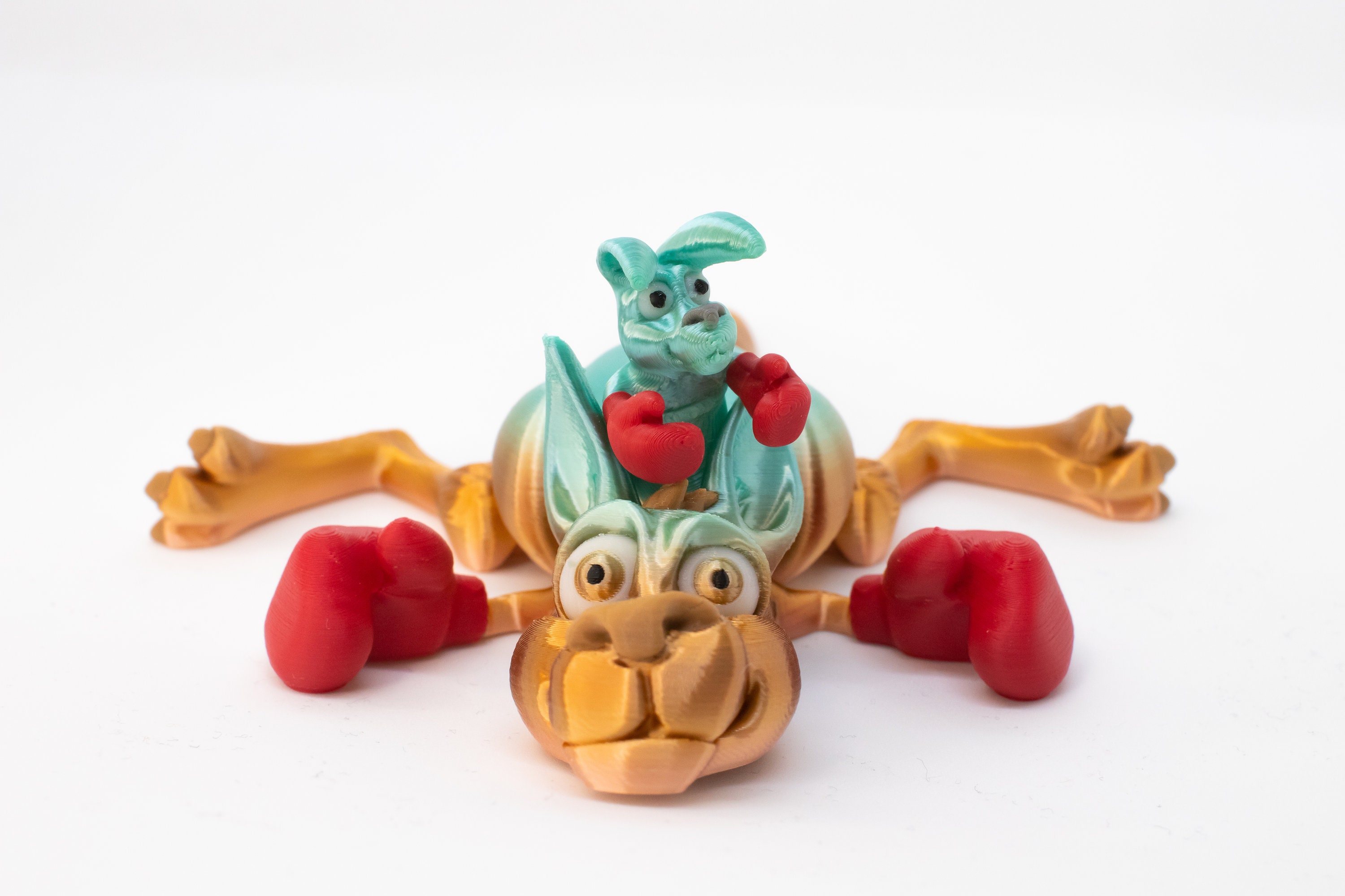 Cute Boxing Kangaroo and a Joey Fidget Toy Flexi Factory - Etsy